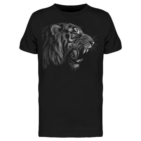 UPC 089413061983 - A Black And White Tiger Portrait T-Shirt Men -Image ...
