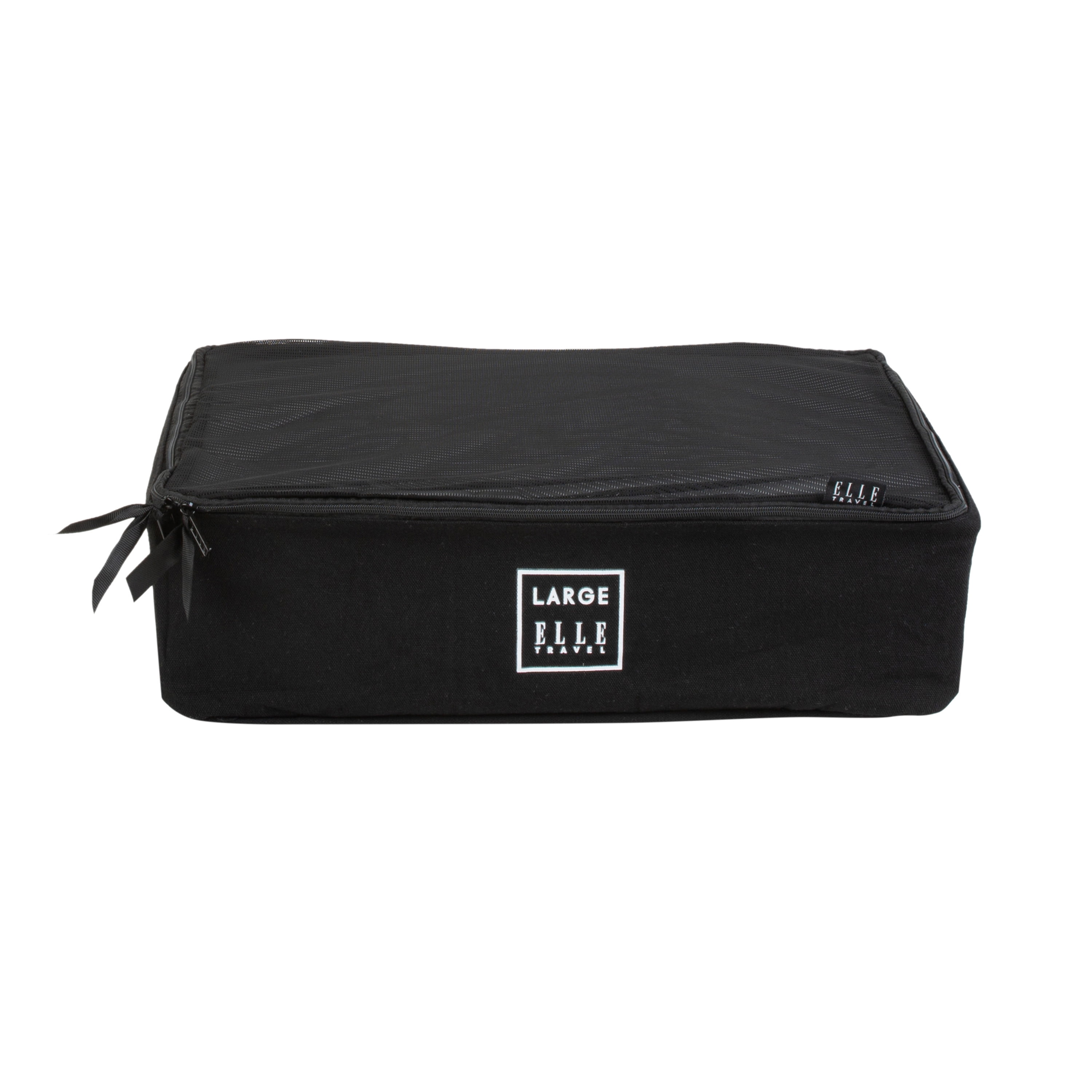 Buy Elle Travel 2 Pack Large Rectangle Packing Cubes in Black Online at ...
