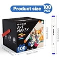 Markers Dual Tip Marker Set, 100 Colors for Adults, No Bleed Colors for ...