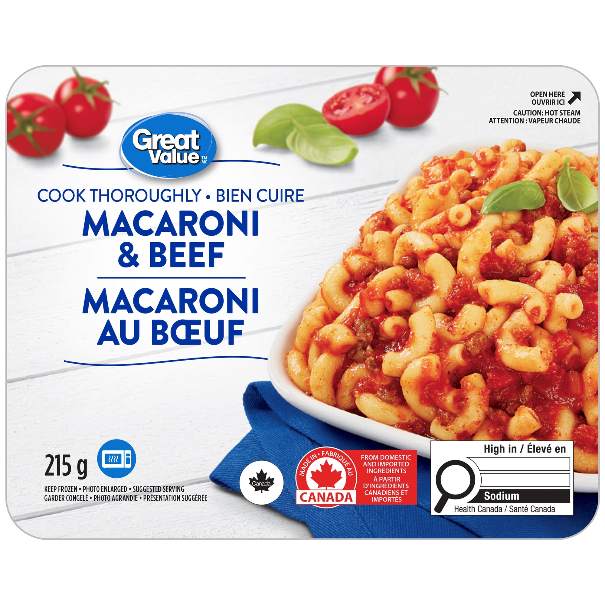 Click here for Great Value Macaroni & Beef 215 G prices