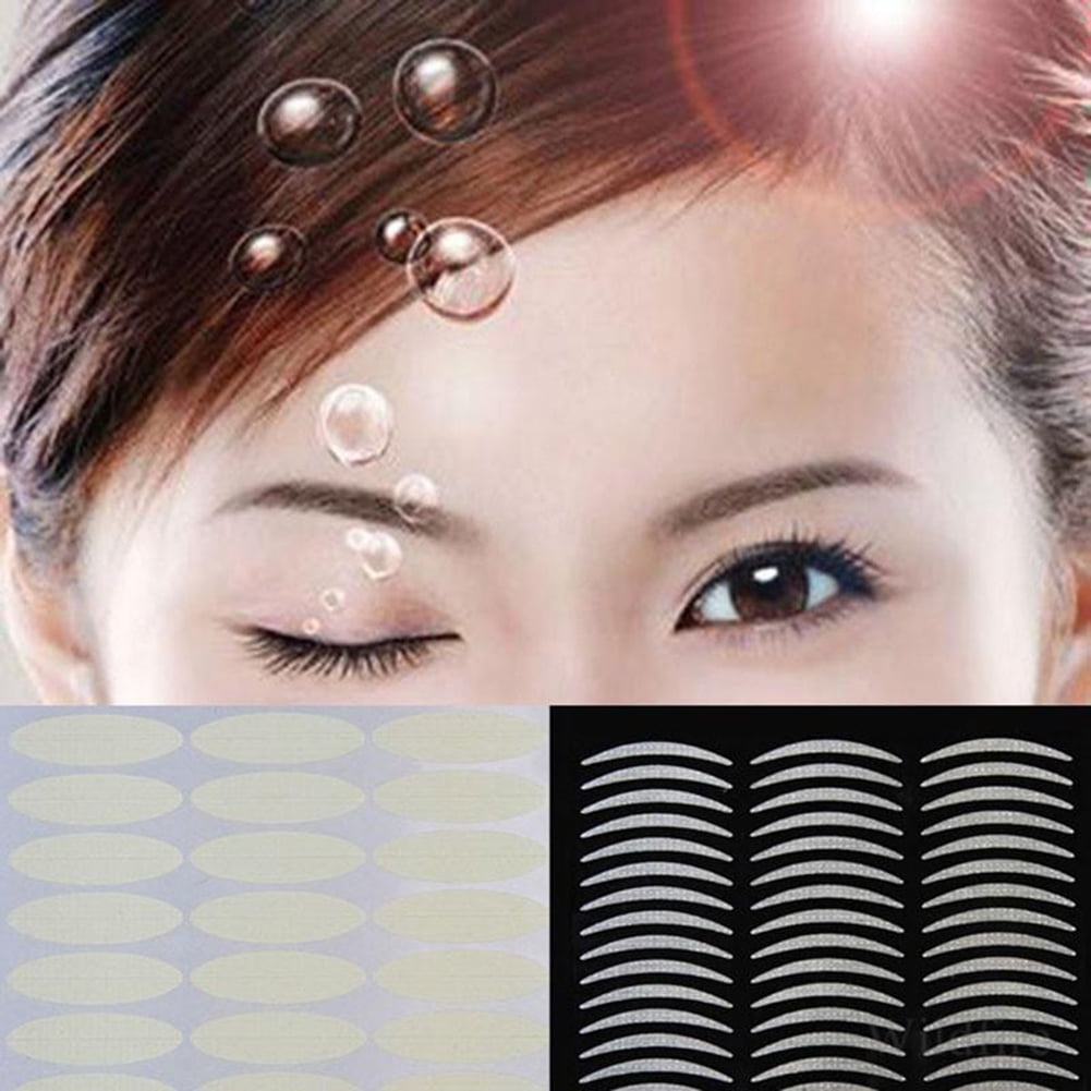 Bueautybox 48 Packs Natural Invisible Single/Double Side Eyelid Tapes ...