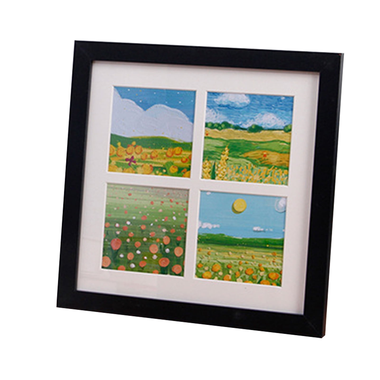 DISHAN Sturdy Painting Frame Set with Square Shape and 4/9 Grids ...