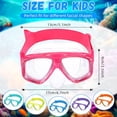 6 Pcs Kids Swimming Goggles with Nose Cover Elastic Strap Scuba Diving ...
