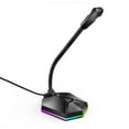 axGear Gaming RGB Desktop USB Microphone Voice Recording Speech ...