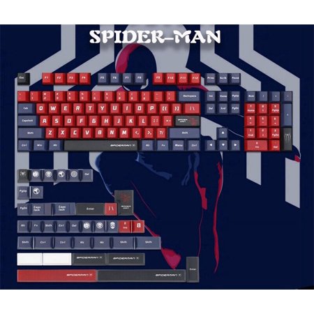 Marvel Spider Man Theme Mechanical Keyboard Keycaps PBT 142keys For ...
