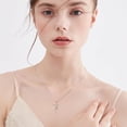 Faith Cross Necklace For Women Birthstone Sterling Silver with ...