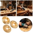3 PCS Wood Carving Disc Set for Angle Grinder Alloy Steel Shaping Wheel ...