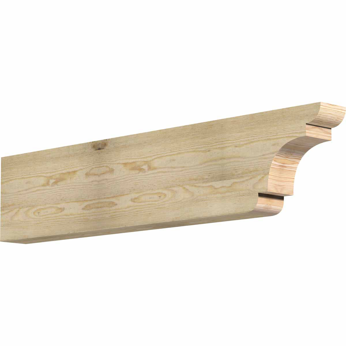 4"W x 10"H x 48"L New Brighton Rough Sawn Rafter Tail, Douglas Fir ...