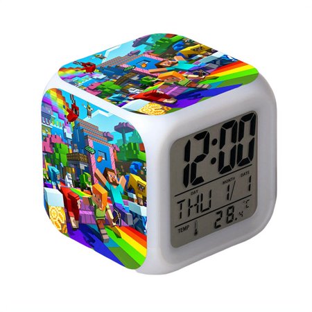 SAYDY Anime Alarm Clock One Piece LED Square Clock Digital Alarm Clock ...