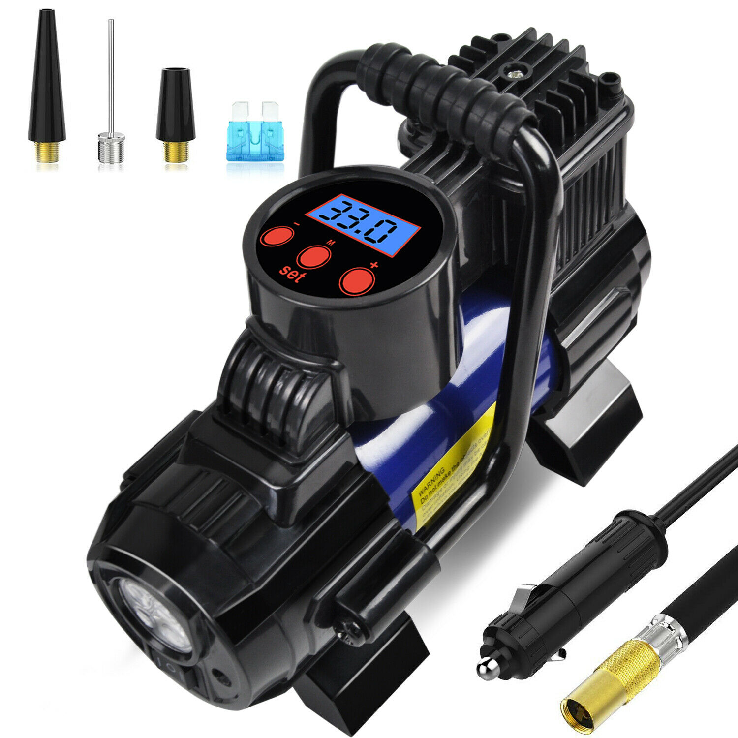 5 Heavy Duty Portable 12V 1 Car Tire Inflator Pump Air Compressor 140W 5 Heavy Duty Portable 12V 1 Car Tire Inflator Pump Air Compressor 140W