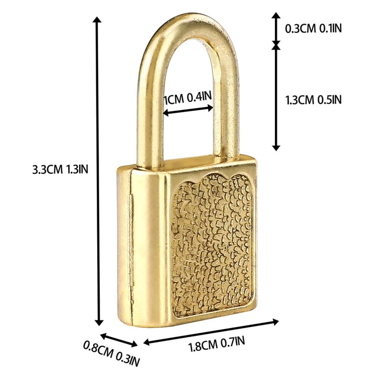 Mini Brass Padlock 20mm Small Brass Padlock With 3 Keys - Mini Lock For ...