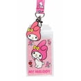 Sanrio My Melody ID Badge Holder Lanyard w/ 2" Character Head Rubber ...