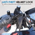 2 Pack Motorcycle Helmet Lock Helmet Holder Hook for 7/8" Handlebar ...