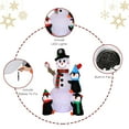 Zimtown 6FT Inflatables Snowman with Three Penguins Outdoor Christmas ...