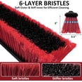 RGRVFD-14” Push Broom with 70” Adjustable Handle - Heavy Duty Outdoor ...