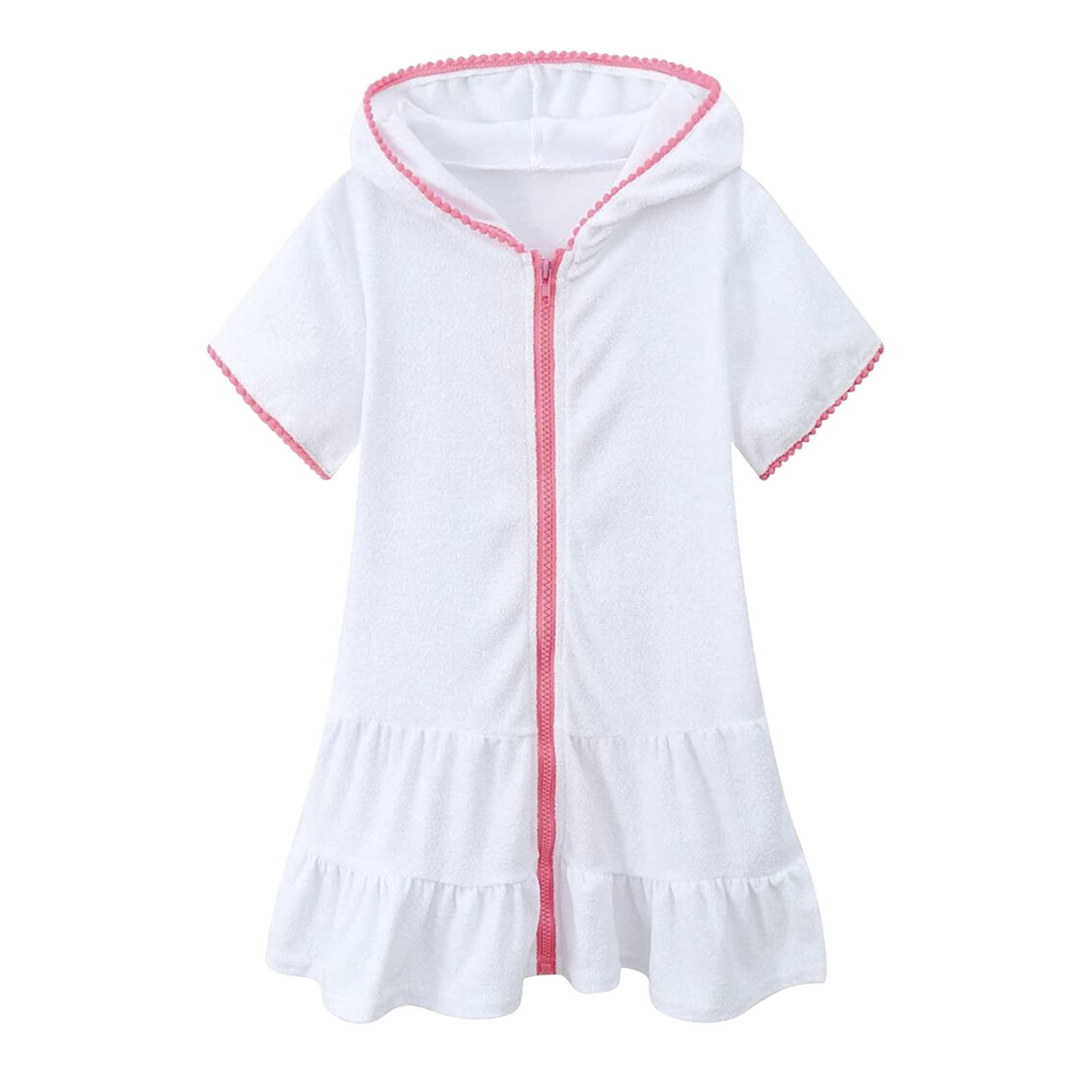 Click here for Unbranded Girls Swim Cover Up Kids Swimsuit Coveru... prices