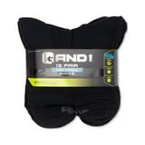 AND1 Men's Socks, Cushion Mid Crew Socks, 12 Pack - Walmart.com