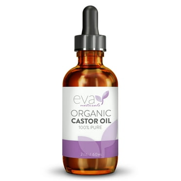Castor Oil, Organic. 2 oz Dropper Bottle. Natural Hair Treatment Oil ...
