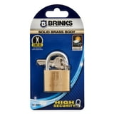 Brinks Solid Brass 40mm Keyed Padlock with 7/8in Shackle - Walmart.com
