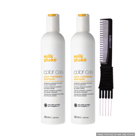 MILKSHAKE Colour Care Color Maintainer Shampoo (10.1 oz) with SLEEKSHOP ...