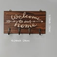 Vacemry Wooden Welcome KeyPersonalized Key Hanger with Steel Hooks ...