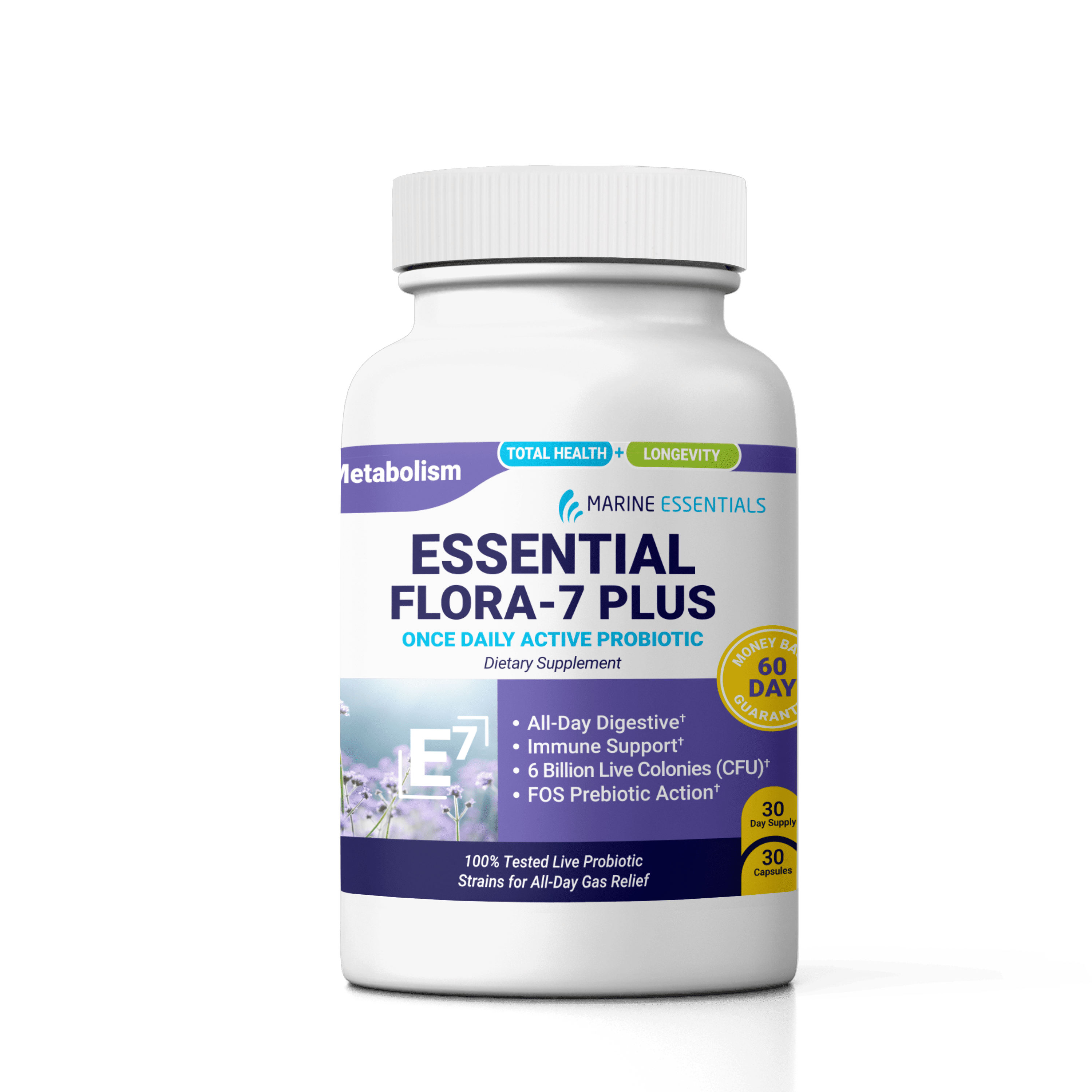 Marine Essentials - Essential Flora-7 Plus Dietary Supplement - Walmart.com