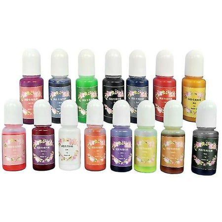 15 Colors/set 10ml Oily Epoxy Uv Resin Dye Liquid Pigment Solid Colors ...