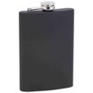 Maxam® 8oz Stainless Steel Flask with Solid Genuine Leather Wrap ...