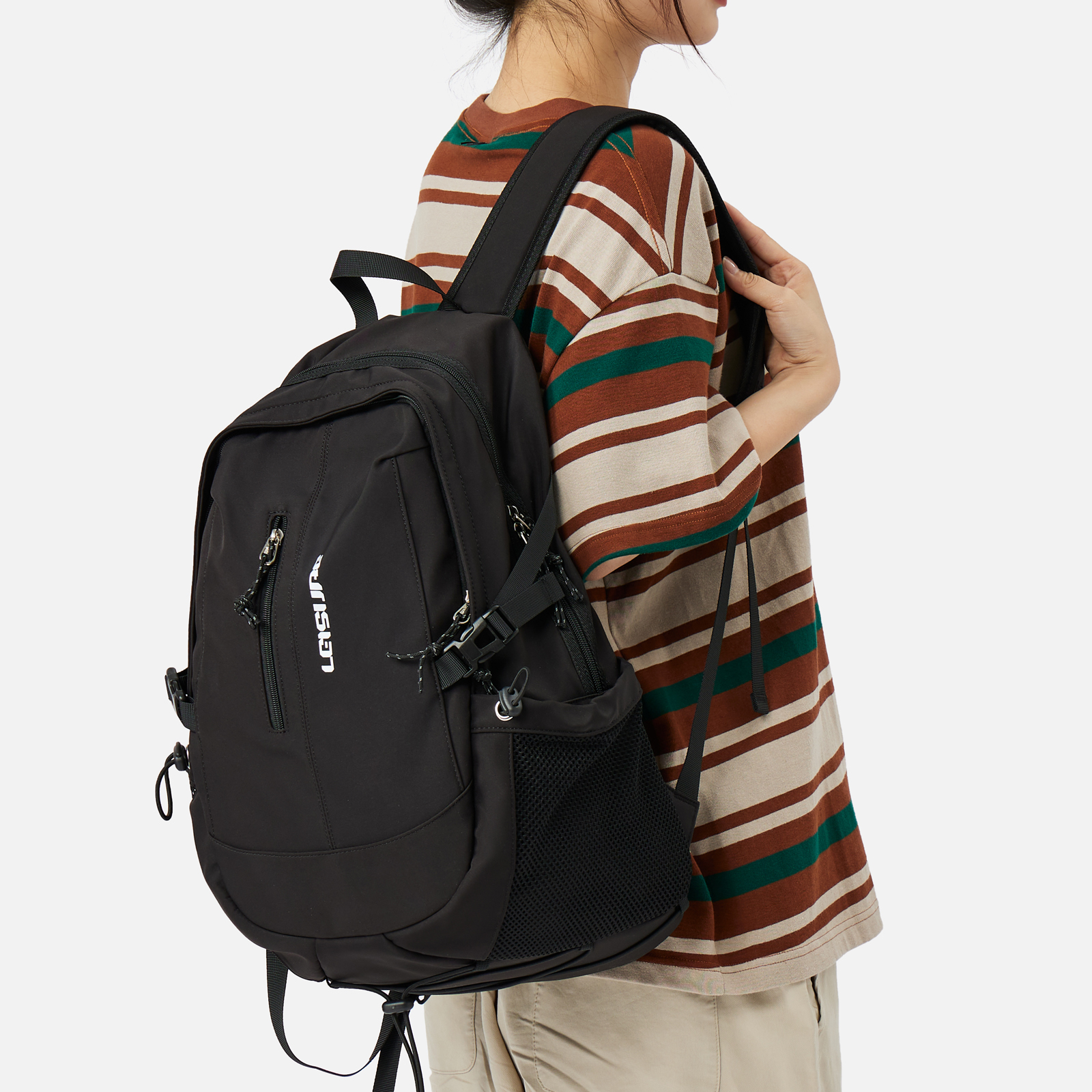 Black Backpack For Women Men, Travel Backpack Water-Resistant Backpack ...