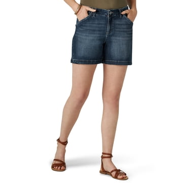 Time and Tru Women's Embroidered Denim Shorts - Walmart.com