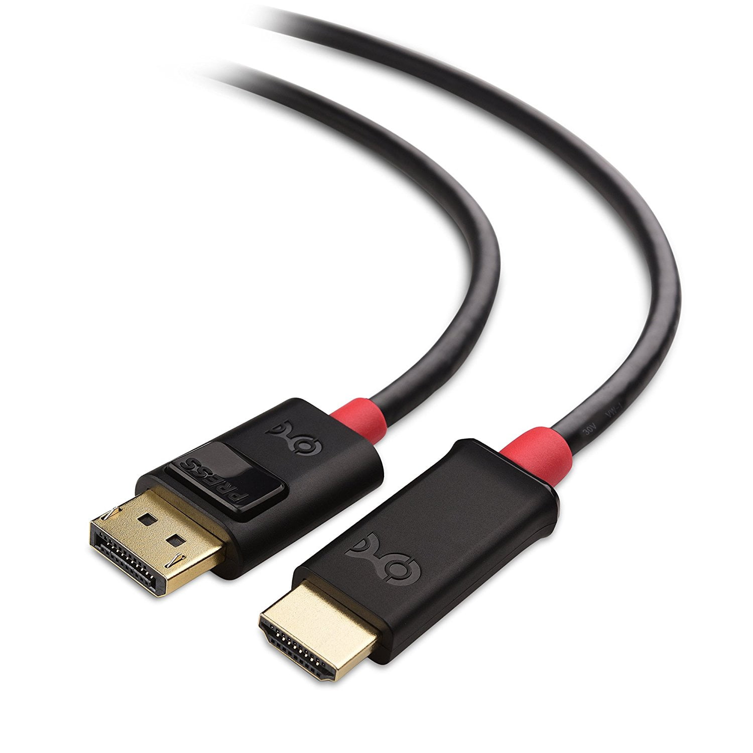 Cable Matters 4K DisplayPort to HDMI 4K Cable (4K DP to HDMI Cable) 6 ...