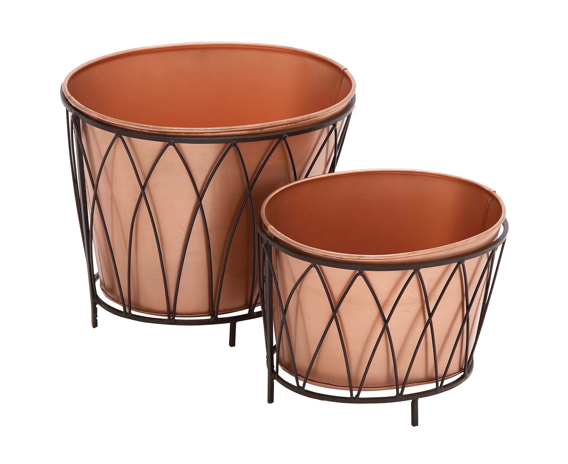 Exclusive Styled Metal Oval Planter - Walmart.com