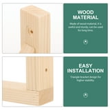 Homoyoyo Triangle Shelving Brackets Triangle Wood Shelf Bracket Beige ...