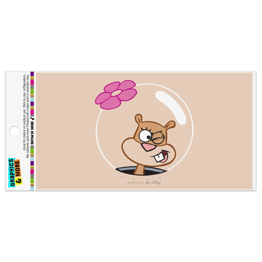 SpongeBob Sandy Wink Face Automotive Car Refrigerator Locker Vinyl ...