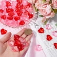 120Pcs 2 Colors Resin Beads No Hole Heart Mixed Color 21.5x22.5x9mm ...