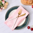 Touiyu 10 Pack Wrinkle-Free Reusable Pink Cloth Napkins 12x12 inch for ...