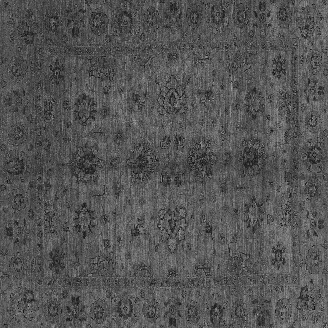 Ahgly Company Indoor Square Abstract Gray Modern Area Rugs, 6' Square ...