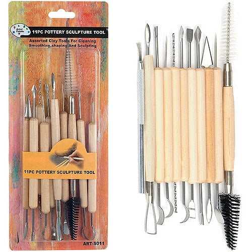11 Piece Artist's Assorted Sculpture Tools (Hawk: CR-71011) - Walmart.com