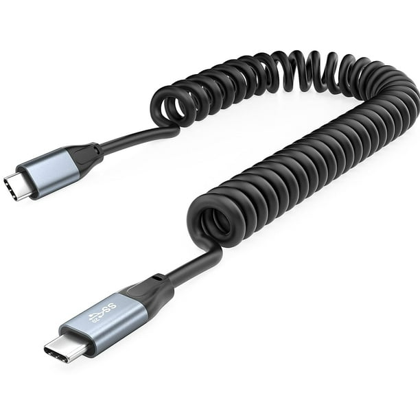 Coiled USB C to USB C Cable [1.6FT-3.3FT],UseBean USB 3.2 Gen2x2 20Gbps ...