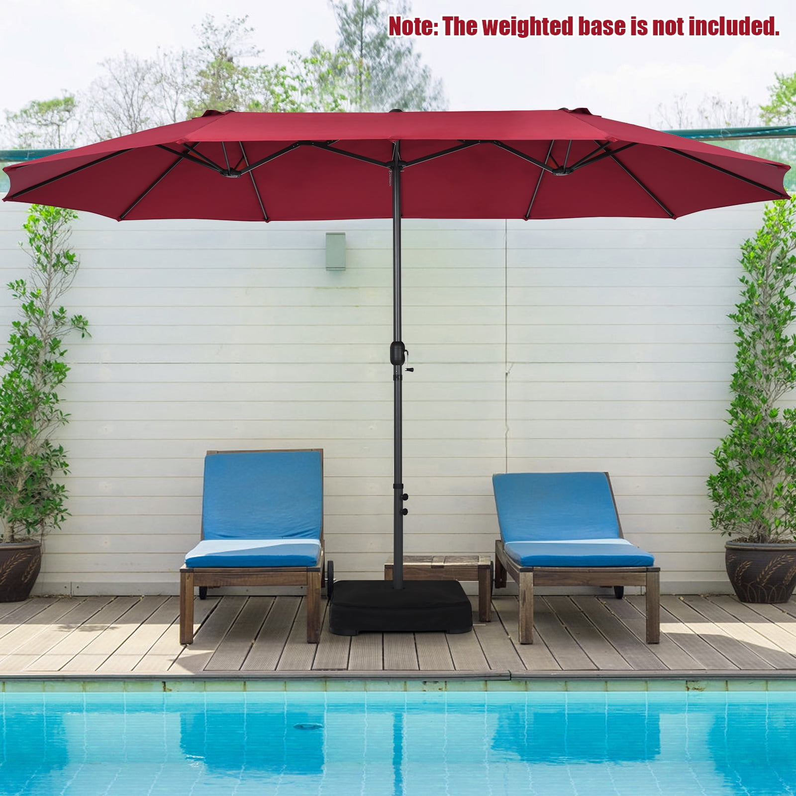 Click here for Patiojoy 15ft Double-Sided Twin Patio Umbrella Ext... prices