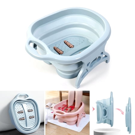 Folding Foot Care Tub Portable Foot Wash Massage Bucket Travel Folding ...
