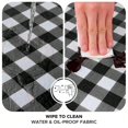 2 Pack Black And White 60x120 Inch Vinyl Rectangle Tablecloth, Flannel ...