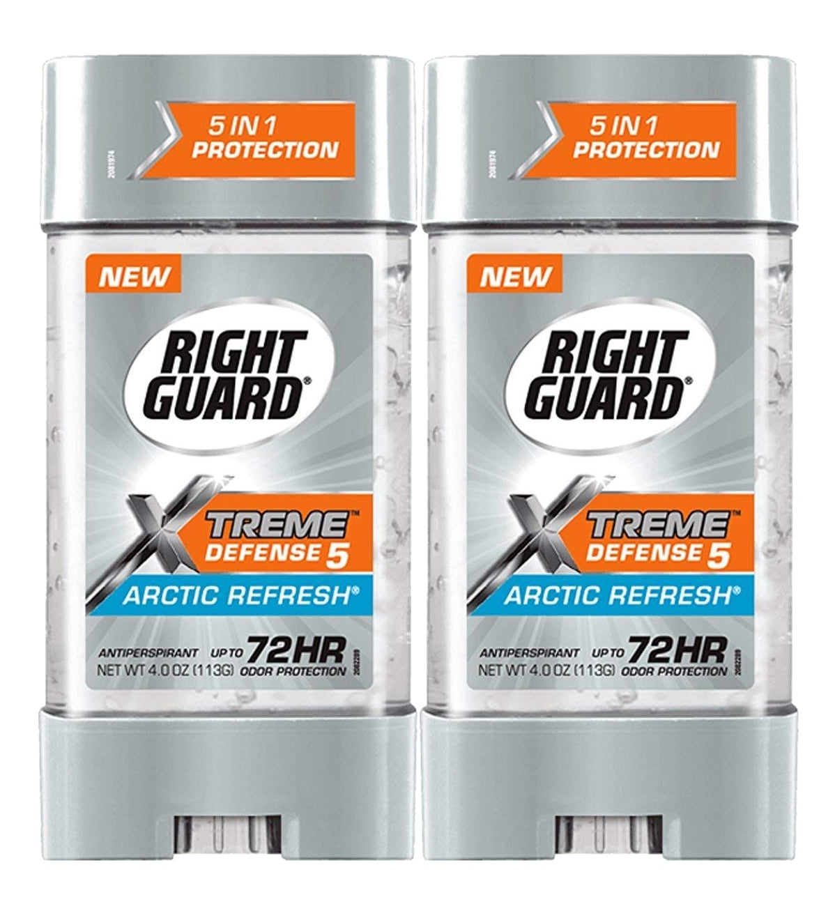 Right Guard Xtreme Total Defense 5 Power Gel, Arctic Refresh, 4oz, 2 ...