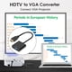 Cable Adaptador Adaptador compatible con HDMI a VGA Conversor macho a ...