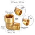 TOP-MAX Threaded Brass Elbow Connector Female x Male/Female x Female ...