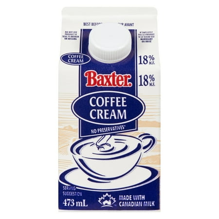 Baxter Coffee Cream 18%, 473 mL - Walmart.ca