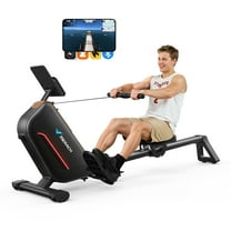 MERACH Indoor Gym Water Rowing Machine, 16 Levels, Bluetooth, App ...