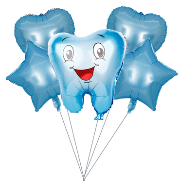 Pink Tooth Shape Balloon Dental Smile Tooth Dental Hygiene Kids Party ...