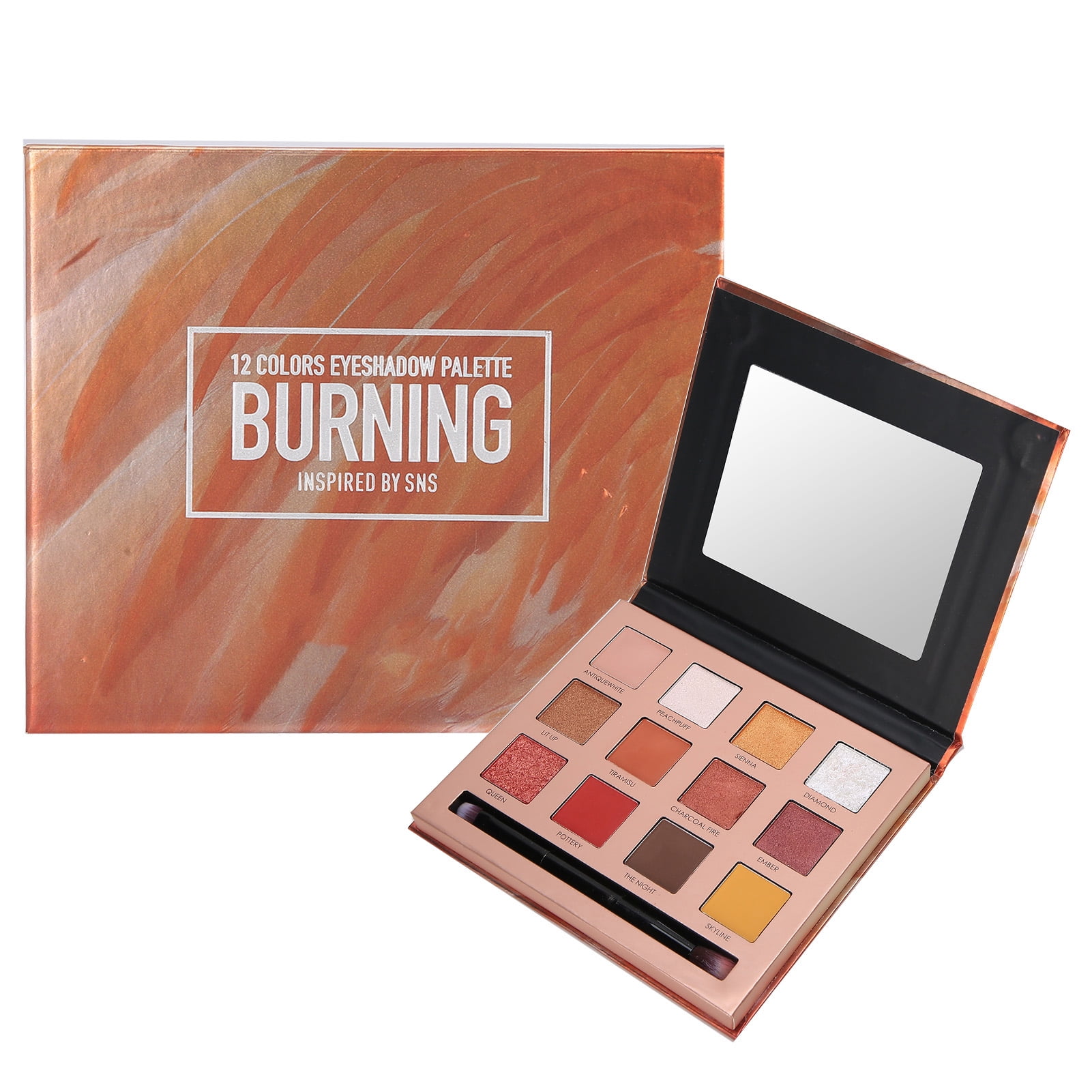 FOCALLURE Paleta de sombras de ojos mate brillante Paleta de maquillaje ...