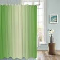 Fabric Shower Curtain Grass Green Ombre Solid Color Gradient Modern Art ...